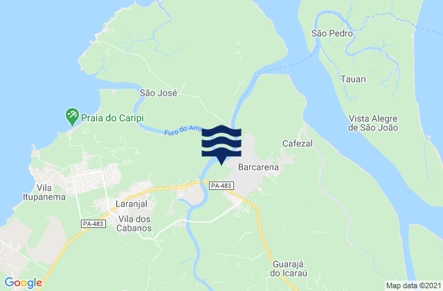 Tábua de Marés para Barcarena | Horário da Maré Alta e Baixa | BR